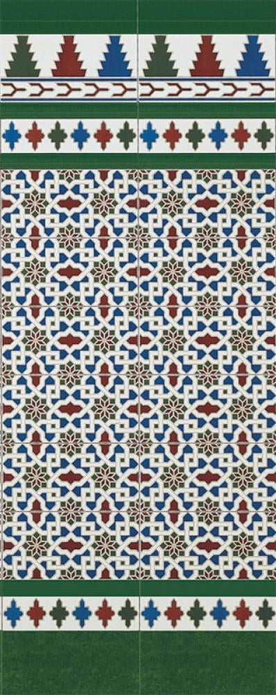 Maldura Verde | 28*7 | Moroccan Ceramic 12.00 – أرض الفخامة