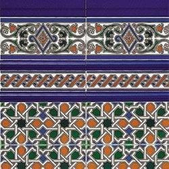 Terra Relief Cobalto | 28*3 | Moroccan Ceramic 9.00 – أرض الفخامة